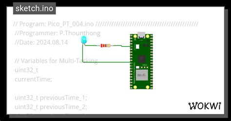 Work 4 ติดสว่างขึ้นสูงสุดเเละหรี่ Wokwi Esp32 Stm32 Arduino Simulator