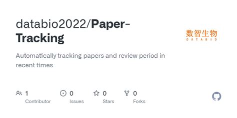 GitHub Databio Paper Tracking Automatically Tracking Papers And Review Period In Recent Times