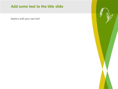 Free Powerpoint Template An Ear Of Rice