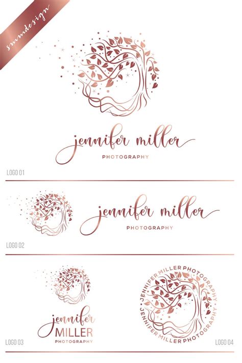 Tree Logo Feminine Logo Photography Logo And Watermark Woman Logo Nature Logo Small Business