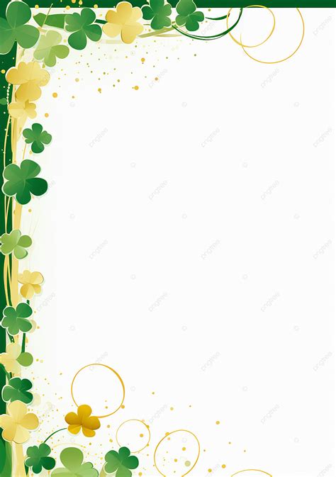 네 잎 클로버 벡터를 사용하는 성 패트릭의 날 템플릿 배경 배경 화면 및 일러스트 무료 다운로드 Pngtree