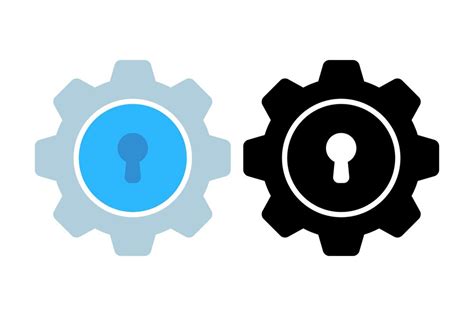 두 개의 코그 잠금 세트 무료 벡터