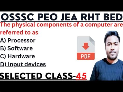 OSSC PEO JEA BED RHT POLICE I SELECTED COMPUTER CLASS 45 YouTube