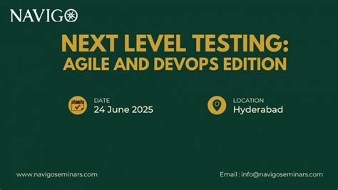 Next Level Testing Agile And Devops Edition Hyderabad 24 June 2025