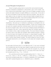 Arrayed Waveguide Grating Router 6 Arrayed Waveguide Grating Router 6 Arrayed Waveguide