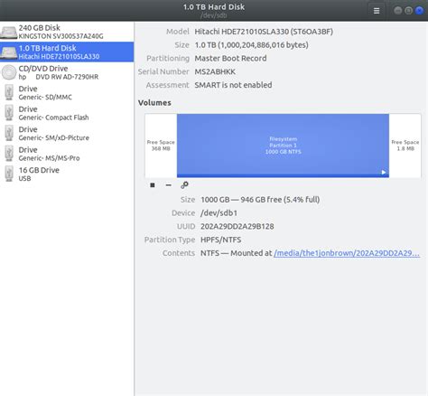 Partitioning Mount A Drive Partition Last Accessed By Windows Ask