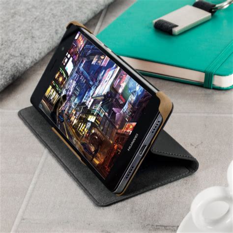 Official Huawei P8 Flip Cover Case Black