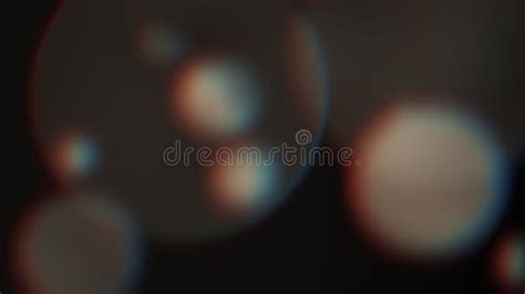 Animated Abstract Soft Bokeh Floating On Dark Backdrop Stock Footage