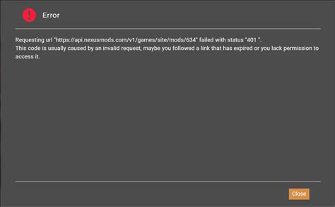 Vortex Authorization Error Rstarfieldmods