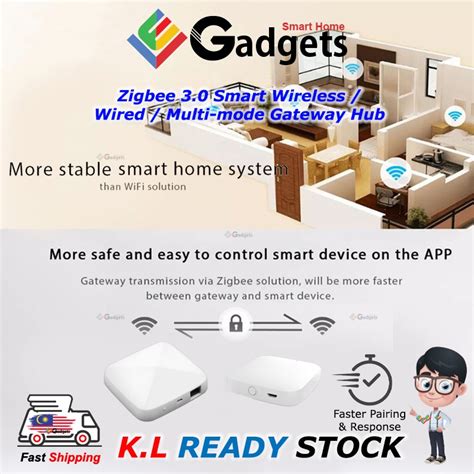 ZigBee Bluetooth Smart Hub Gateway Bridge Wireless Wired Works With Tuya Smart Life And