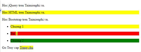 Selector Trong Jquery Cú Pháp Chọn Phần Tử Trong Jquery