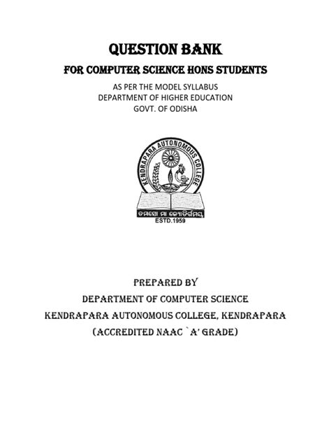 Question Bank Computer Science Pdf C Programming Language Thread Computing