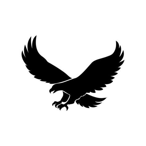 Hawk Silhouette Vector Art Icons And Graphics For Free Download