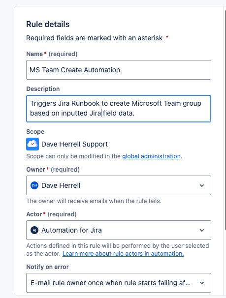 Jira Cloud Create Ms Teams Group Via Jira Automation And Azure