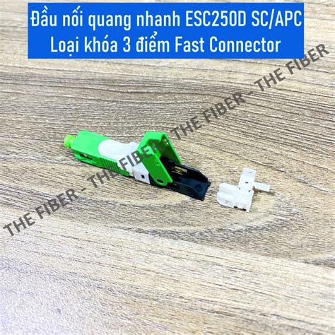 01 Esc250d Sc Apc Fast Optical Connector Fast Connector 3 Point Lock Type Shopee Philippines