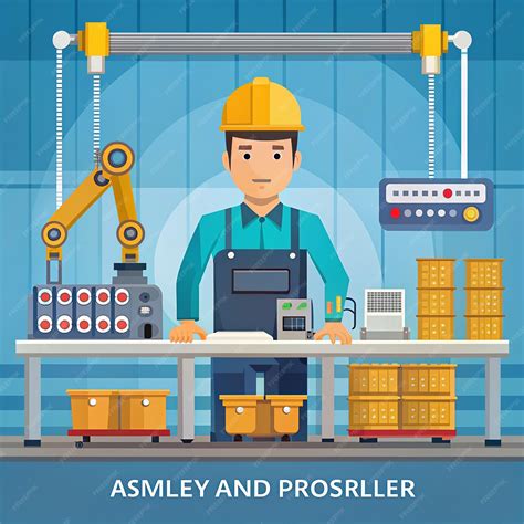 Premium Photo Flat Style Vector Assembler Character Illustration