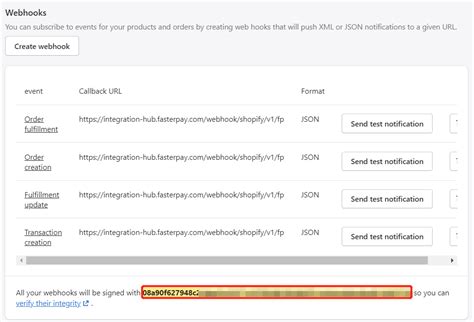 Configure Delivery Confirmation Fasterpay