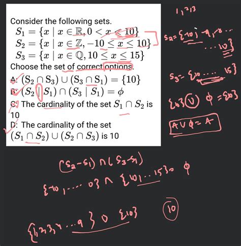 Consider The Following Setss1 X∣x∈r0