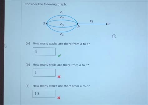 Solved Consider The Following Graph A How Many Paths Are