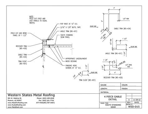 Receiver Trim For Western Lock® Standing Seam