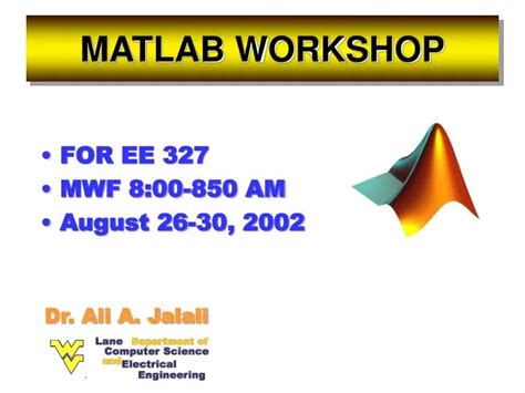 Ppt Matlab Workshop Powerpoint Presentation Free Download Id494743