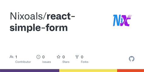 Github Nixoals React Simple Form