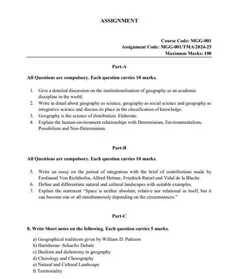 MGG IGNOU Solved Assignments English PDF Download IGNOU Galaxy