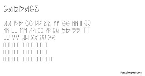 Garbage Font Download For Free Online