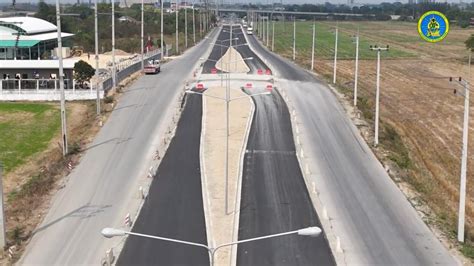 ถนน ฉช 2004 กจ ”ฉะเชิงเทรา สมุทรปราการ”ช่วง 4 4 กม แรกเสร็จปลายปี 68 นี้เชื่อมขนส่ง“สุวรรณภูมิ