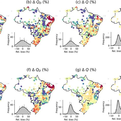 Spatial Distribution Of The Relative Bias Between Observed And Download Scientific Diagram