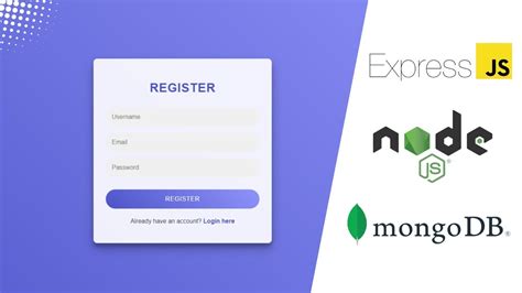 Login And Signup Tutorial With Nodejs Express And Mongodb Youtube