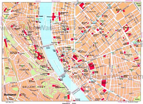 Carte De Budapest Plan Touristique Budapest