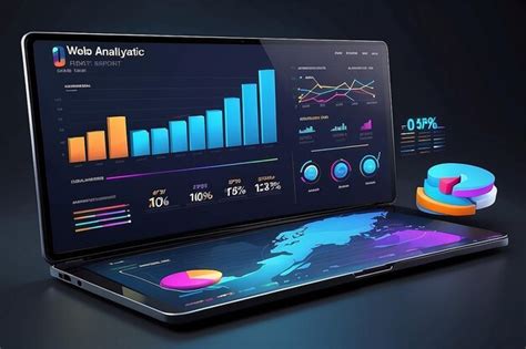 Premium Photo 3d Web Ui Interface Data Analytics Seo Optimization