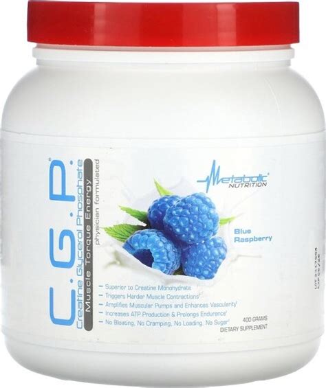 Metabolic Nutrition Cgp Creatine Glycerol Phosphate 100 Micronized Creatine Powder Pre