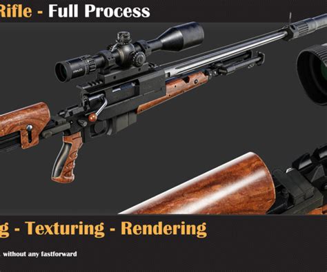 Artstation Sniper Rifle Tutorial Full Process Tutorials