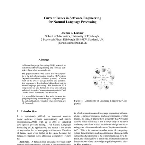 Current Issues In Software Engineering For Natural Language Processing Acl Anthology