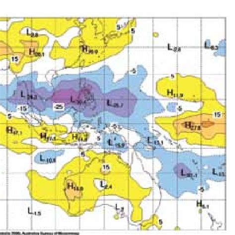 Autumn 2009 Maximum Temperature Anomalies °c For Australia Anomalies Download Scientific