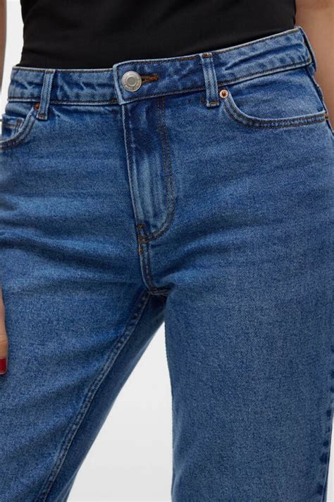 Vaquero Recto De Tiro Medio Pantalones Vaqueros Y Jeans De Mujer
