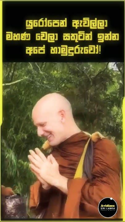 යුරෝපෙන් ඇවිත් මහනවෙලා සතුටින් ඉන්න අපේ හාමුදුරුවෝ 🙏 Youtube