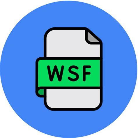 Wsf File Generic Color Lineal Color Icon