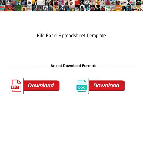 Fifo Excel Spreadsheet Templatepdf Docdroid