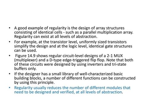 Design Hierarchy Concepts Of Regularity Modularity And Locality Pptx Programming Languages