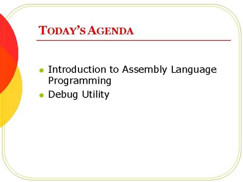 Microprocessor And Assembly Language Lecture4 Introduction To Assembly