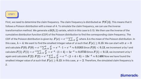 Solvedtotal Losses Are Simulated Using The Aggregate Loss Model And The Inverse Transformation