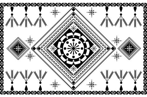 Premium Vector Abstract Ethnic Geometric Pattern Design For