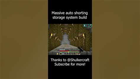 Minecraft Massive Auto Sorting Storage System Build Thanks To Shulkercraft Youtube