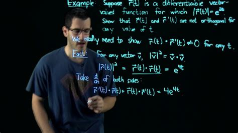 Calculus Of Vector Valued Functions Part YouTube