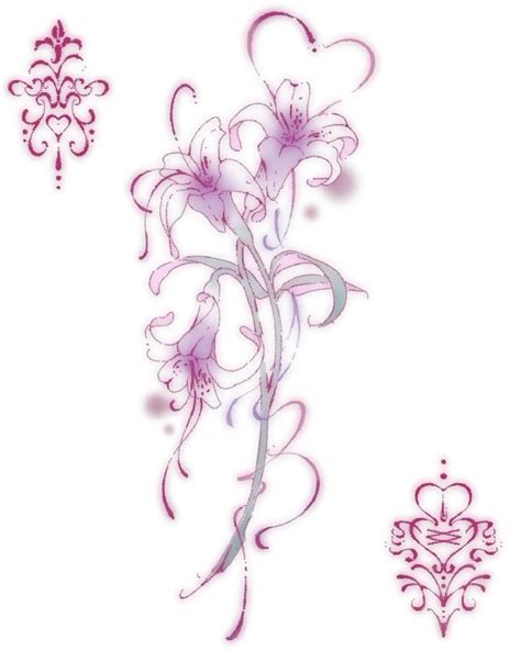 Pink Spider Lily Tattoo Purple Spider Lily Design Fantastical Spider