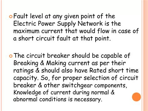 Fault Level Calculation Pptx Computer Networking Computing