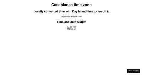 Timezone Soft Examples CodeSandbox